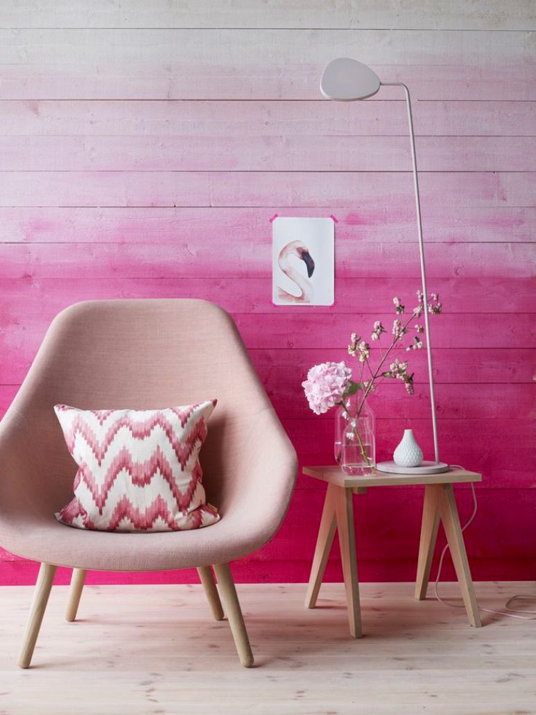 Pintar las paredes de color rosa | Get the Look